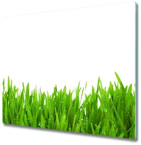 Skleněná krájecí deska tráva