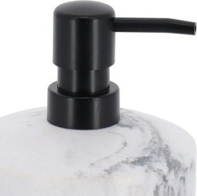 Dávkovač mýdla Vena Marble, bílá/s černými prvky, 175 ml
