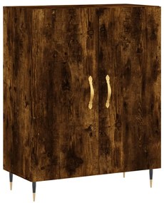 Skříň highboard kouřový dub 69,5 x 34 x 180 cm kompozitní dřevo,  3189234