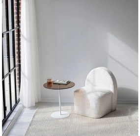 Asir | Odkládací stolek CHILL 50x50 cm bílá/bronzová | AS1590