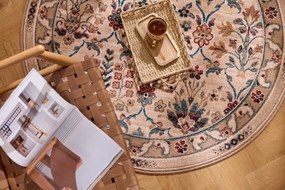 Koberec Agnella Isfahan Amara světle béžový kruh