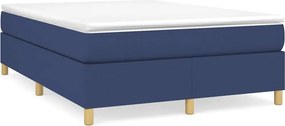 Rám postele s boxspringem modrý 140 x 190 cm textil 3120959