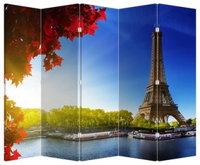 Paraván - Podzim v Paříži (210x170 cm)