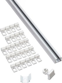 Sada - jednoduchá hliníková stropní  kolejnice TS 210 cm