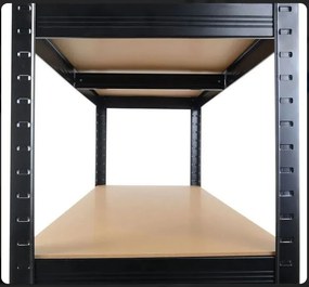 TRENDIE Regál černý 180x90x40cm