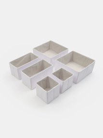 Sinsay - Sada organizérů do skříně 6-pack - bílá