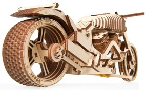 Ugears 3D dřevěné mechanické puzzle VM-02 Motorka (chopper)