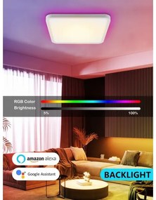 Immax NEO 07168-W40-LED RGB+CCT Stmívatelné svítidlo 50W/230V Wi-Fi Tuya bílá+DO