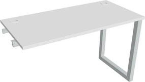 Hobis Kancelářský pracovní stůl k řetězení Hobis UEO 1200R, bílá RAL 9016, deskaakát