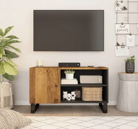 vidaXL TV skříňka 80x33x46 cm masivní recyklované a kompozitní dřevo [351965] Barva: medová hnědá