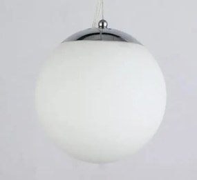 Kovový lustr bílé Ball 20