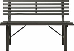 Zahradní lavička 110 cm ocel černá 317135