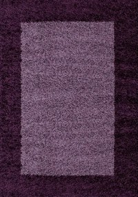 Kusový koberec Life Shaggy 1503 lila Kulatý průměr 200 cm