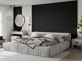 Mexen Lam-B, akustické stěnové lamely 275 × 30 cm, HDF deska 4 mm, technická dýha, dub černý stříbřitý, S100-275307-3015-025
