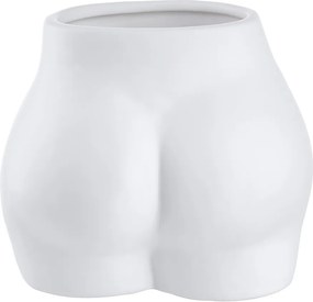 Váza/květináč 13 cm - bílá