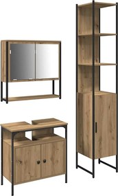 Sada koupelnového nábytku 3 ks Artisanový dub 3334371