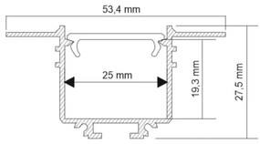 Shilo 1950 - LED Podhledové svítidlo HANAWA LED/32W/230V 3000K CRI 90 černá