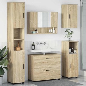 Sada koupelnového nábytku 5 ks Sonoma dub 35 x 30 x 192 cm 3393065