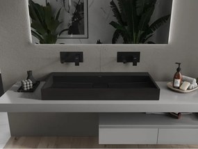 Mexen Ava umývadlo na desku z konglomerátu B/O 100 x 46 cm, černé - 23011070