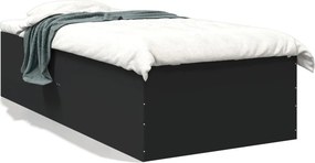 Rám postele černý 100 x 200 cm kompozitní dřevo 3280959