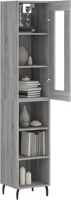 Skříň highboard šedá sonoma 34,5 x 34 x 180 cm kompozitní dřevo 3199383
