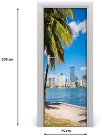 Fototapeta samolepící na dveře Miami 75x205 cm