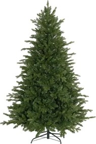 HOMCOM vánoční strom umělý 180 cm, vánoční stromek se 1821 nehořlavými špičkami, skládací kovový stojan