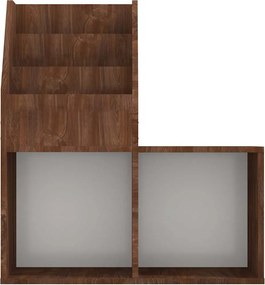 Dětský regál na časopisy hnědý dub 71 x 30 x 78,5 cm kompozit 339521