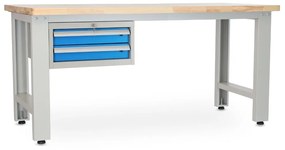Dílenský stůl Solid OAK-20, 180 cm, závěsný box, dub