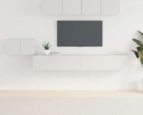 vidaXL 5dílný set TV skříněk kompozitní dřevo [3114431] Barva: Bílá