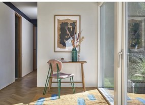 Villa Collection Všívaný kobereček Styles 70 x 140 cm Brown/Blue/Green/Rose