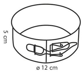 Forma na dort rozkládací DELÍCIA ø 12 cm