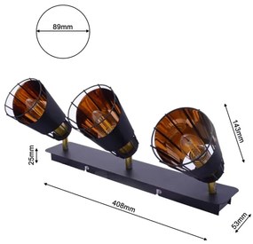 Bodové svítidlo RICK 3xE14/40W/230V