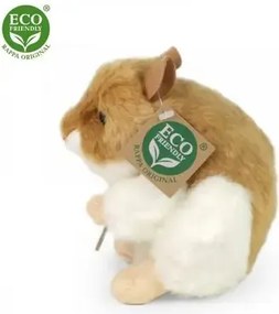 RAPPA Plyšový křeček 13 cm / ECO-FRIENDLY / od 0 měsíců