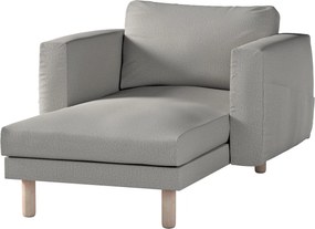 Potah na IKEA Norsborg šezlong s loketními opěrkami barva šedá látka pletený vzor