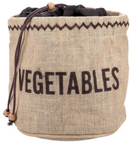 Kitchen Craft Jutový pytlík na zeleninu Vegetable Jute Sack, přírodní barva, textil