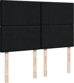 Box spring postel s matrací černá 140 x 190 cm textil 3291658