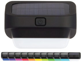 Verk Group Solární zahradní led světlo rgb pro schody terasy plot soumrak senzor
