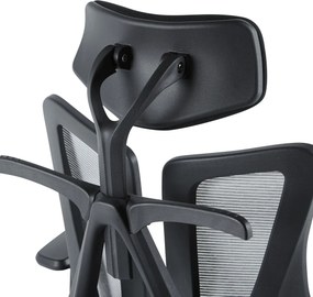 Ergonomická kancelářská židle AVENTO - šedá síťovina