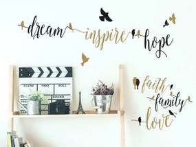 York Wallcoverings Inspirativní nalepovací nápis na zeď HOPE