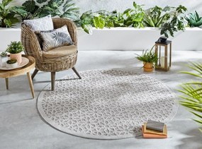 Flair Rugs koberce Kusový koberec Piatto Argento Silver kruh ROZMĚR: 160x160 (průměr) kruh