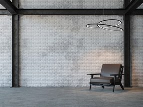 Toolight, LED závěsné svítidlo APP1194-CP, černá-bílá, OSW-40025