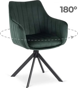 Jídelní židle Pinzo Velvet, zelená