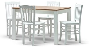 Stima Jídelní stůl CASA Mia variant | Délka stolu: 140,Odstín: dub gladstone-bílá,Rozklad: S rozkladem + 40 cm