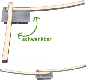 LED Stropní svítidlo 2xLED/6W/230V 3000K matný chrom