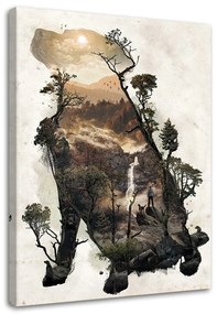 Gario Obraz na plátně Pes a cesta lesem - Barrett Biggers Rozměry: 40 x 60 cm