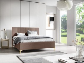 Eka Čalouněná postel LINA+ 90x200 cm Barva látky Trinity: Černá (Trinity 2316), Úložný prostor: Bez úložného prostoru