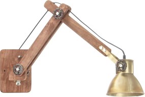 Nástěnná lampa industriální styl mosazná kulatá E27 320576
