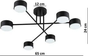 Brilagi - LED Přisazený lustr MONO 6xGX53/30W/230V černá