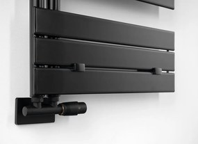 Aqualine Mythos otopné těleso rovné boční připojení 500 x 1430 mm černá mat LLM514B